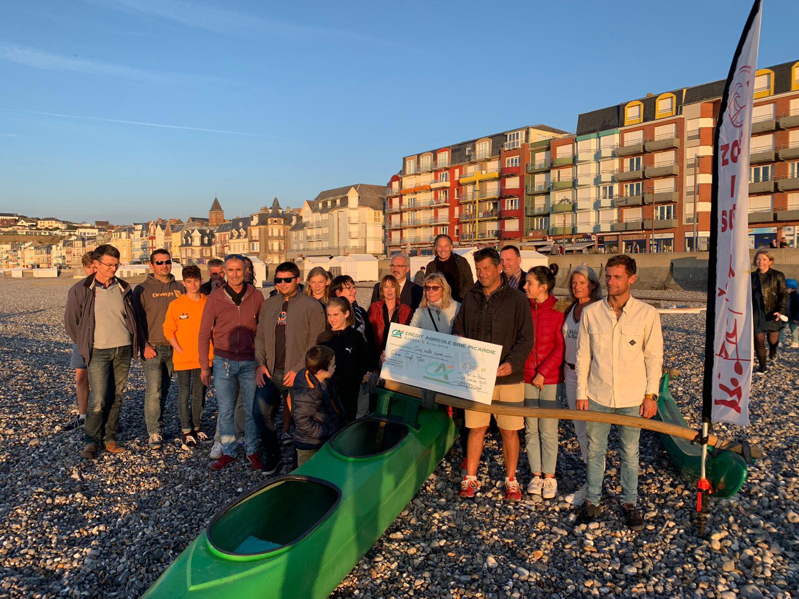 Inauguration de la pirogue 6 places - Glisse Sensations Mers